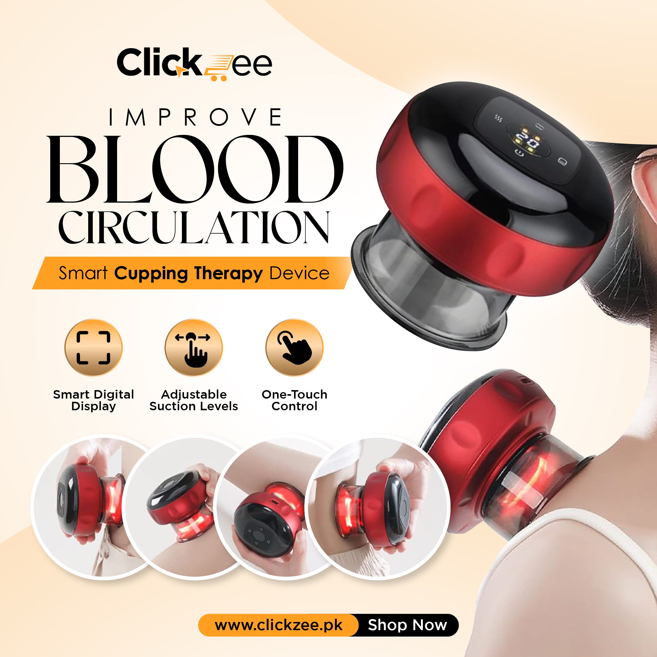 Smart Cupping Therapy Device – Click Zee